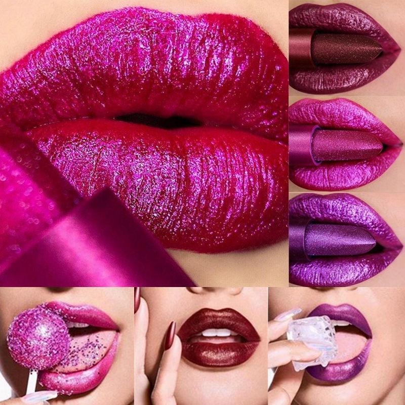 Buy 4Pcs Rose Matte Liquid Lipstick Set Waterproof Non-Stick Long ...