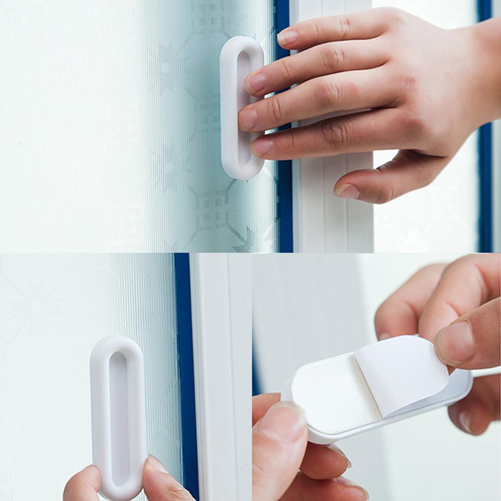 Buy 4Pcs/set Self-stick Kitchen Door Window Handle Convenient Opening ...