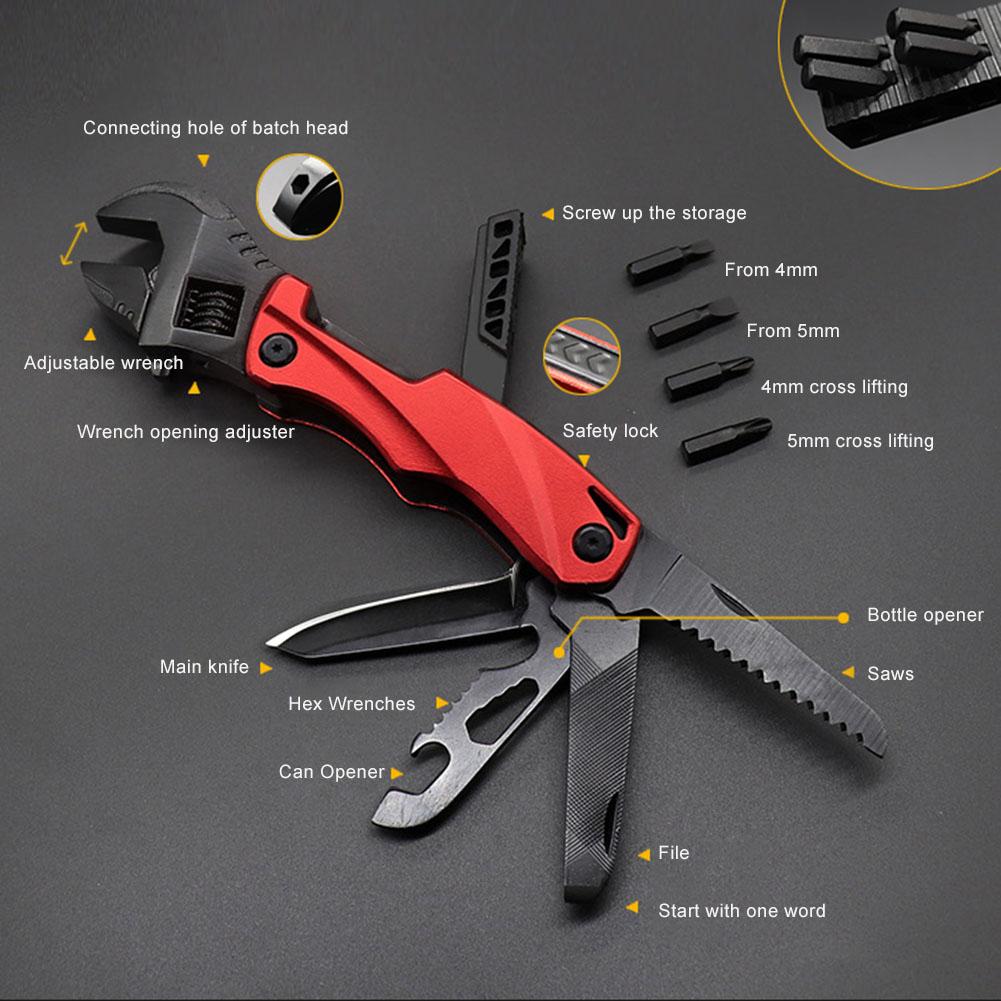 Buy Folding Plier Wire Stripper Cable Cutter Pocket Multitool Outdoor ...