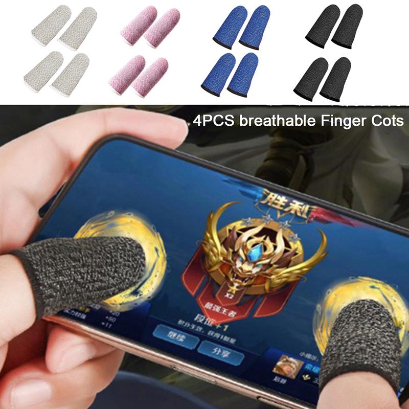 Buy 4Pcs Breathable Gaming Finger Set Anti-Sweat And Scratch Touch ...
