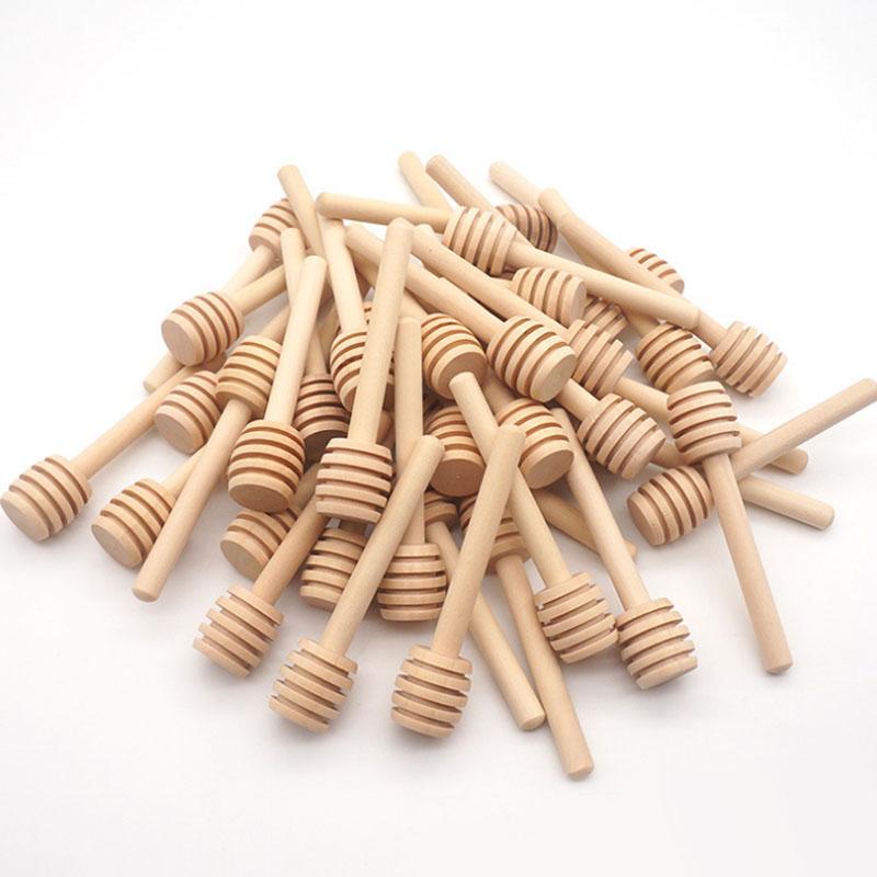 Buy 10PCS Honey Stick Wooden Stirring Stick Honey Stick Bee Stick ...