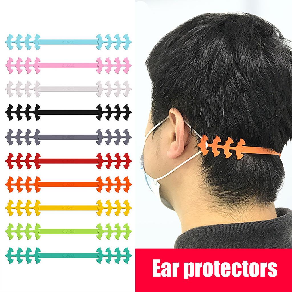 Buy [MJ] Silicone Face Mask Strap Extenders Face Mask Holders One Size ...