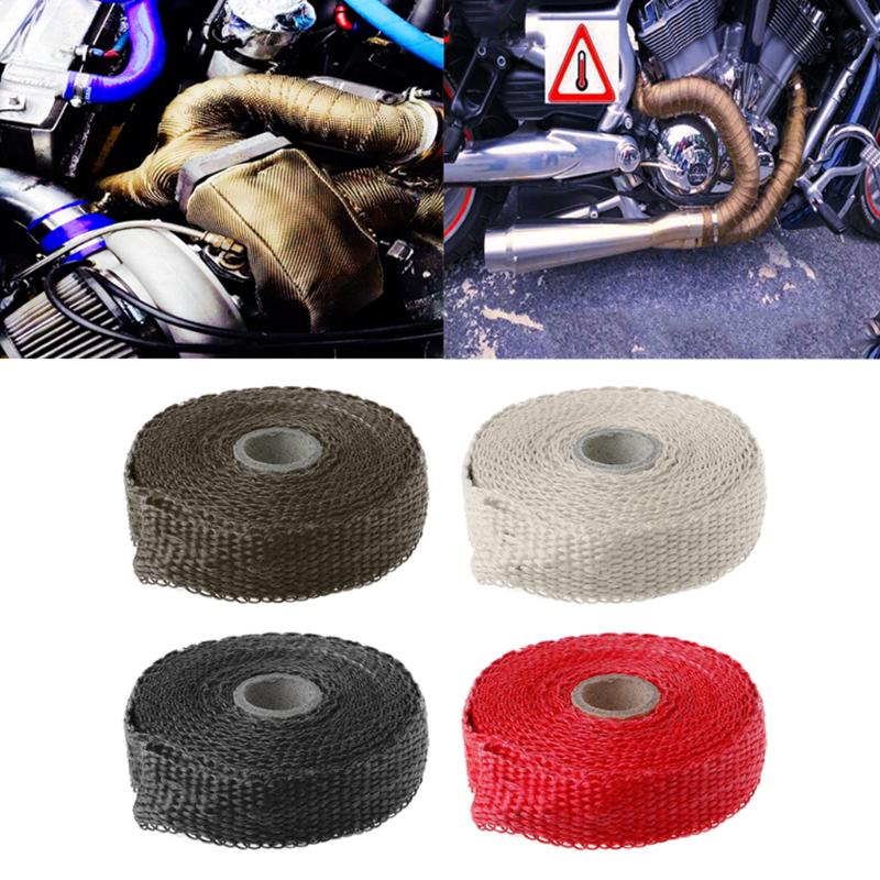 Buy 5M Car Motorcycle Turbo Manifold Heat Exhaust Wrap Tape Thermal ...