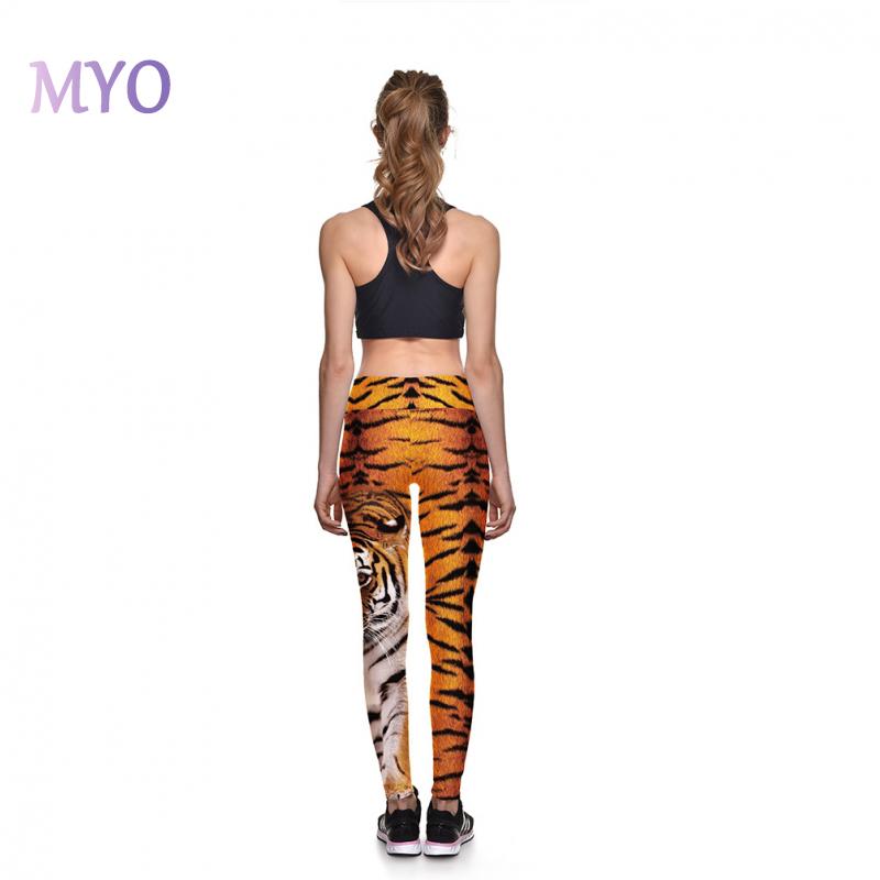 Cheap Seamless Slim Legging 3D Tiger Pattern Fashion Tight Mid Waist ...