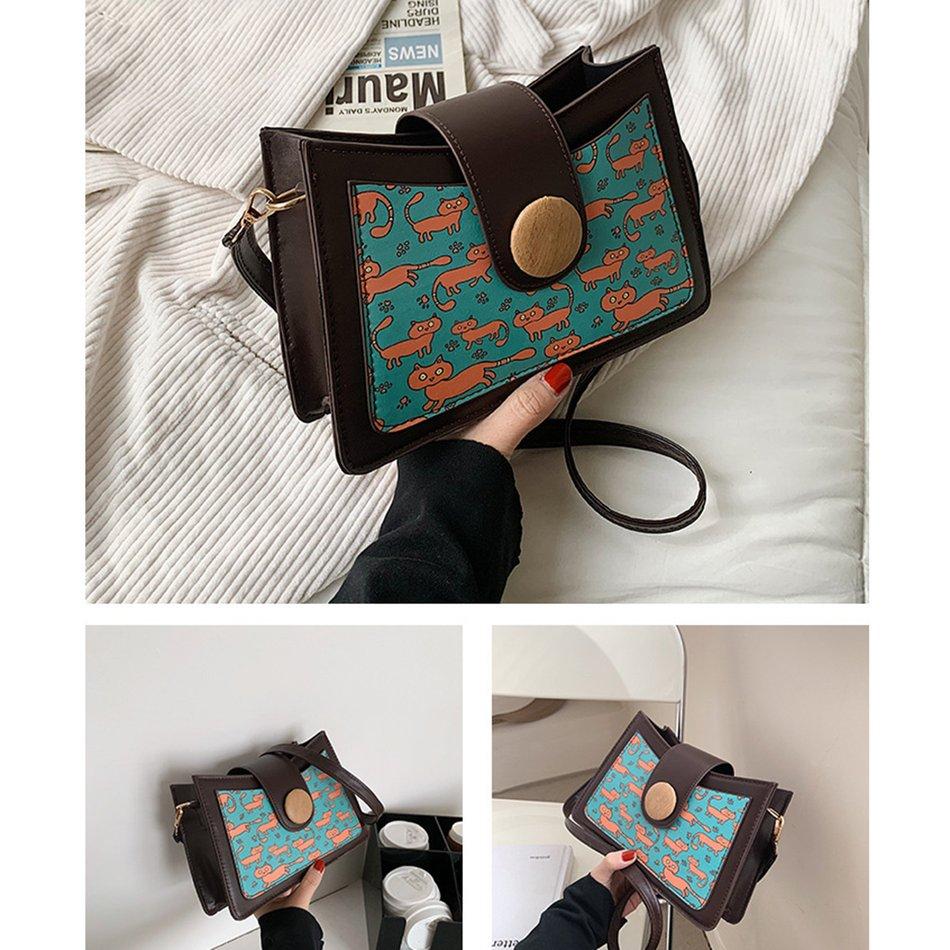 Buy Printed Crossbody Bag Fashion One-shoulder Armpit Bag Underarm Bag ...