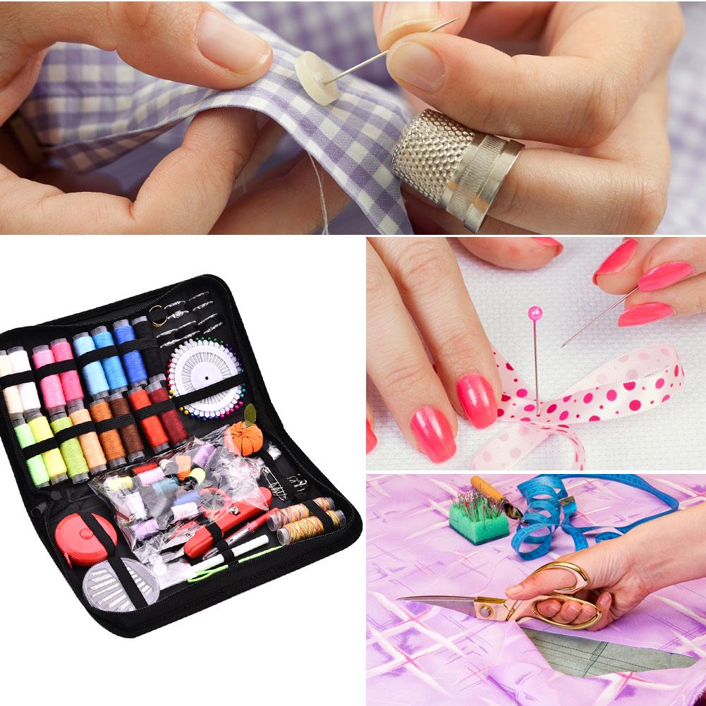 Buy 138PCS Sewing Kit Needle Thread Manual Sewing Tool Set Sewing Kit ...