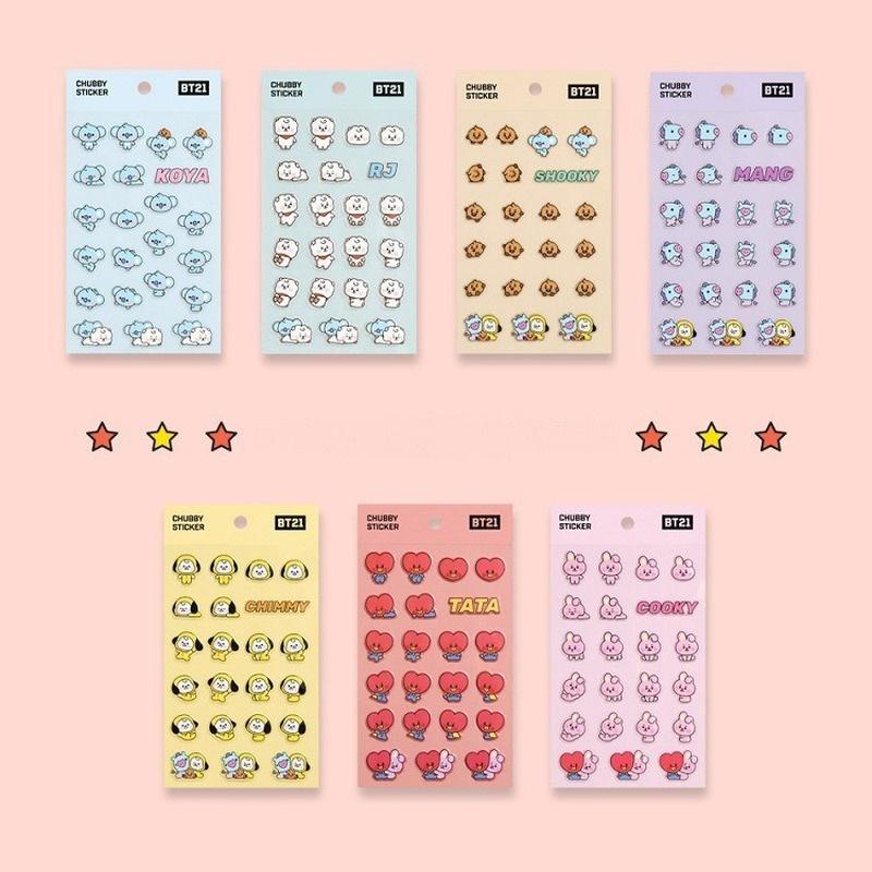 Buy KPOP BTS Cute Cartoon 3D Gel Sticker Baby Stickers Mobile Phone ...