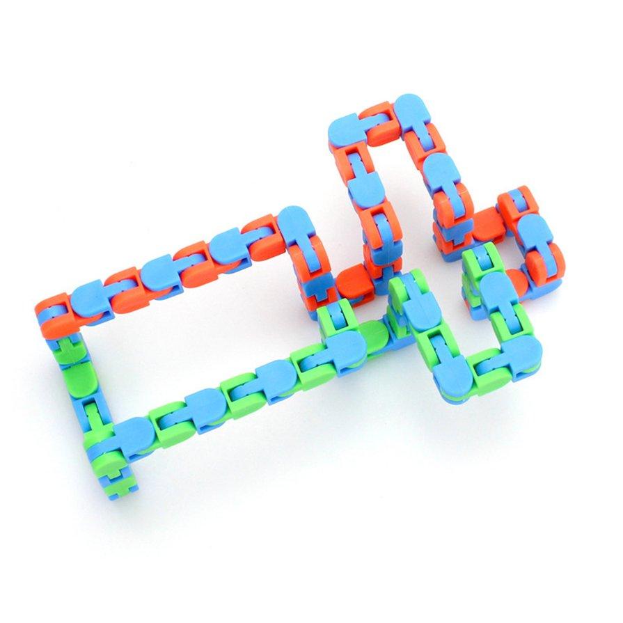 Buy LCPOO 24-section Rail Decompression Chain Toy Small And Flexible ...
