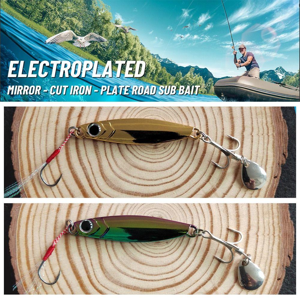 Buy 2pcs Hot 15g 30G Colorful Sinking Electroplate Metal Fishing ...