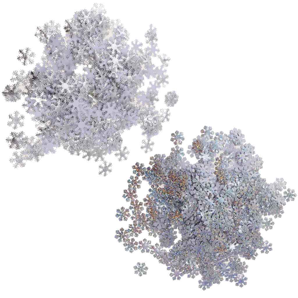 500pcs Bag 25mm Nonwoven Snowflake Table Scatter Confetti Xmas Party ...