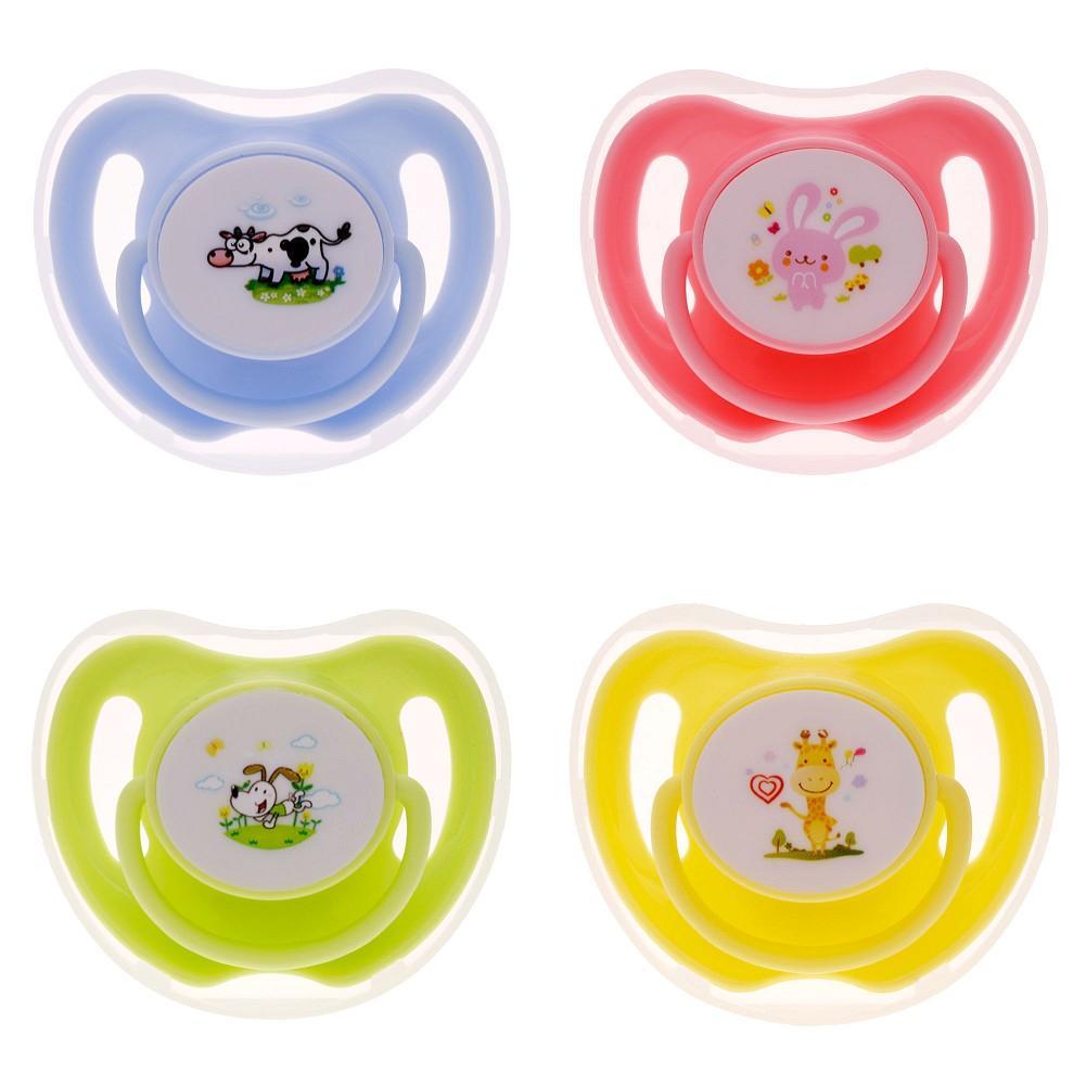 Buy Baby Care Baby Silicone Flat-headed Pacifier Baby Pacifiers ...