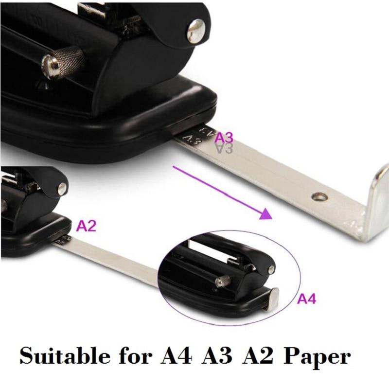 Buy 4 Hole Adjustable Hole Punch Suitable for A2 A3 A4 Paper, 10 at ...