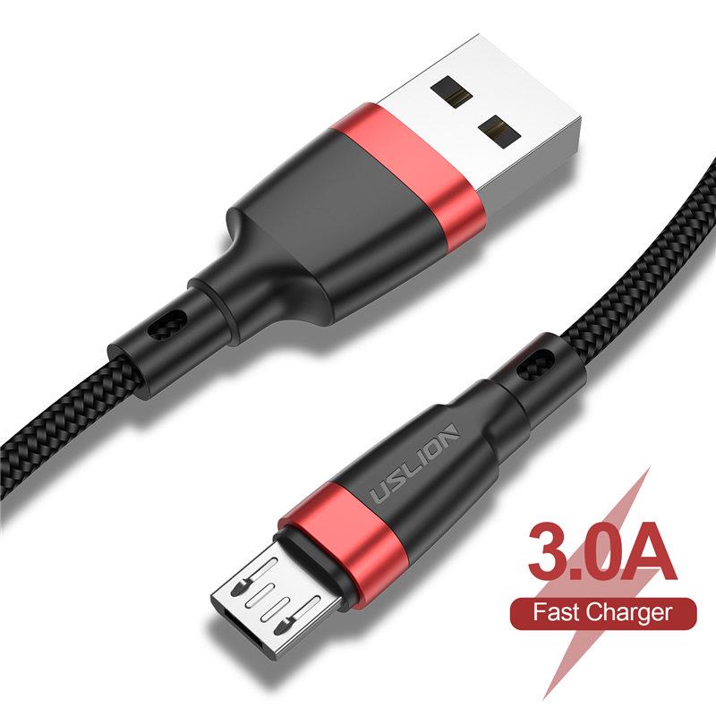 Buy 1m 2m Micro USB Cable Fast Charging Android Mobile Phone Data Cable ...