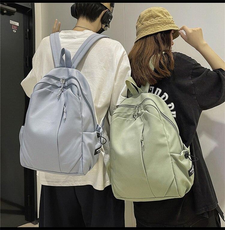 Buy Women's Backpacks Solid Color Student School Bags for Women Teen ...