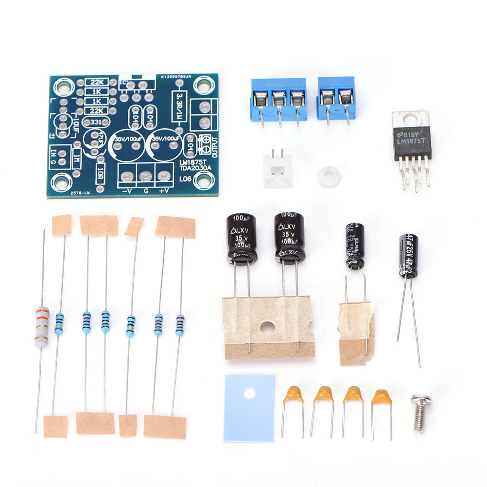 Buy 20W Lm1875T Mono Channel Stereo Audio Hifi Amplifier Board Module Diy Kit 2 Sale at ...