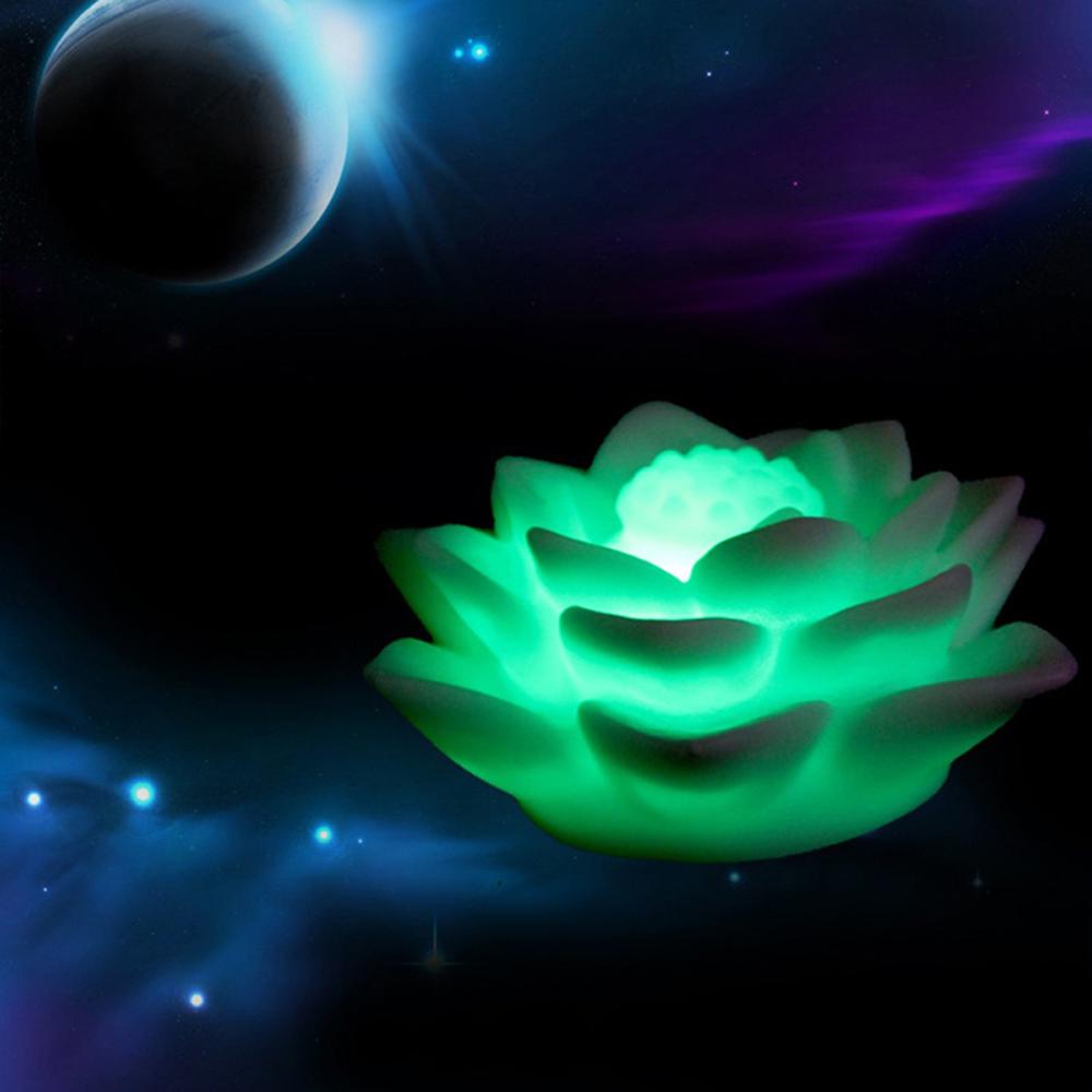 Buy Romantic Lotus Flower Night Light Color Changing Lotus Flower Lamp ...