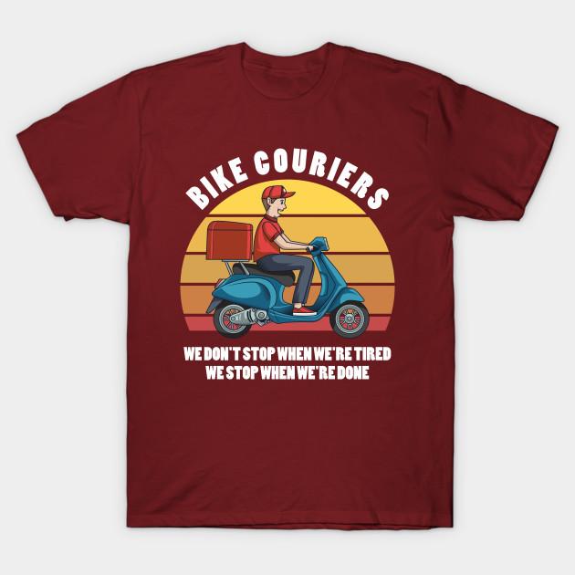 Buy Men Premium Cotton Harajuku T Shirt Bike Couriers Courier Carrier ...
