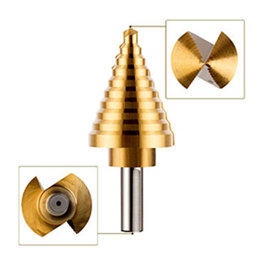1/4 - 1-3/8 inch Titanium Steel Metal UNI Variable Stepped Down Drill ...