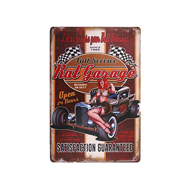 Buy Racing Car Retro Decoration Logo Metal Car Sign Painted As a Wall ...