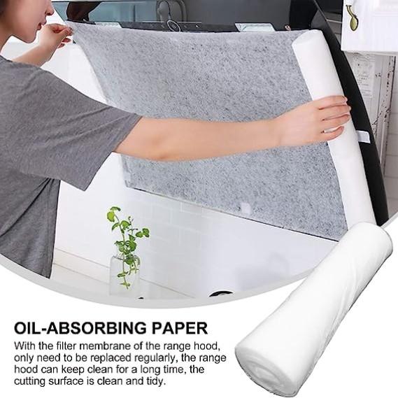 Cheap 10M/5M Disposable kitchen hood filter paper Range hood oil-proof ...
