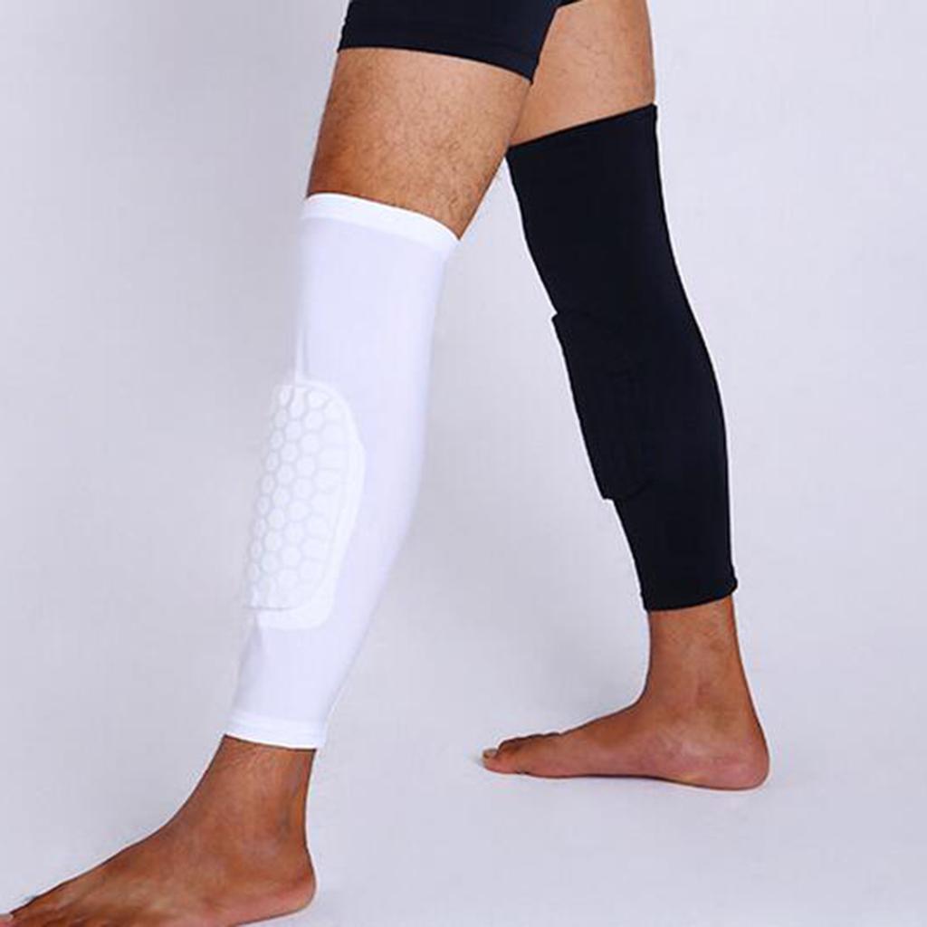 Breathable Men Honeycomb Long Knee Support Brace Protector Sport ...