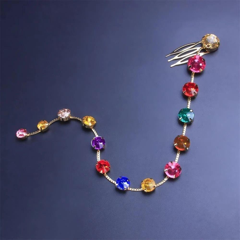 Fashion Women Jewelry Wedding Hair Pins Braid Accessory Long Headband ...