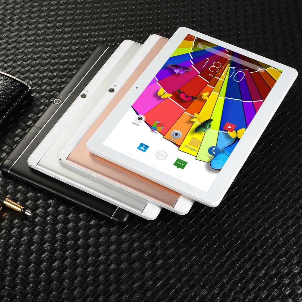 KT107 Yuvarlak Delik tablet 10.1 inç Android 8.10 Tablet 8G + 64G Pembe ...