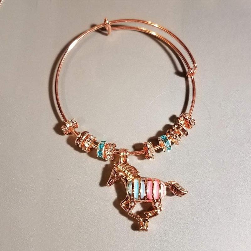 90Pcs 6 Colors Expandable Bangle Charms Bracelets Adjustable Wire ...