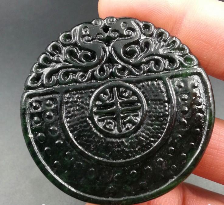Buy Authentic natural jade ink jade retro dragon and phoenix wall ink ...