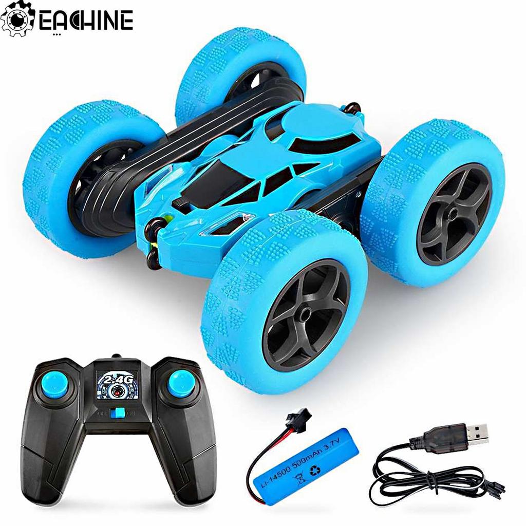 Buy Eachine 52KM/H 2.4G 4WD Car Stunt Drift 360° Flip Remote Control Off Road Double Sided (4 ...