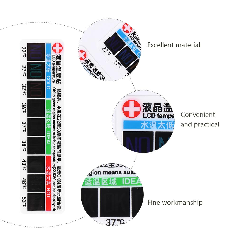 Buy 10Pcs Thermometer Strip Fine Nice Chic Safe Cup Paster Sticker ...
