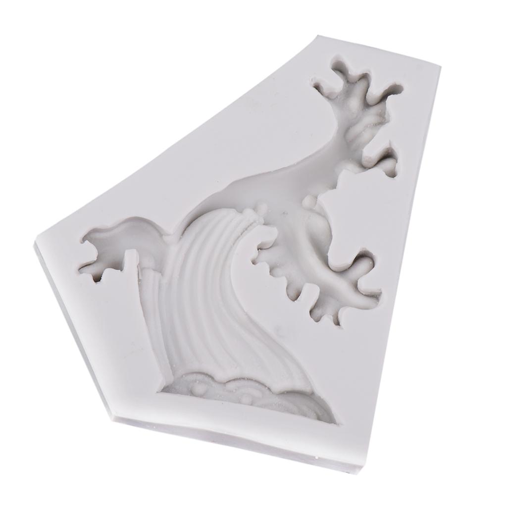 Buy Sea Wave Silicone Mold for Resin Casting Cake Fondant Icing DIY ...