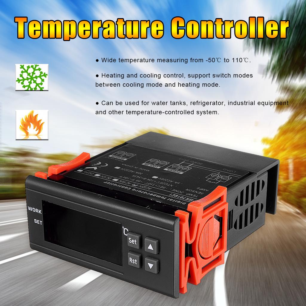 110V-220V Digital Temperature Thermostat Controller -50℃%7E110℃ Heating ...