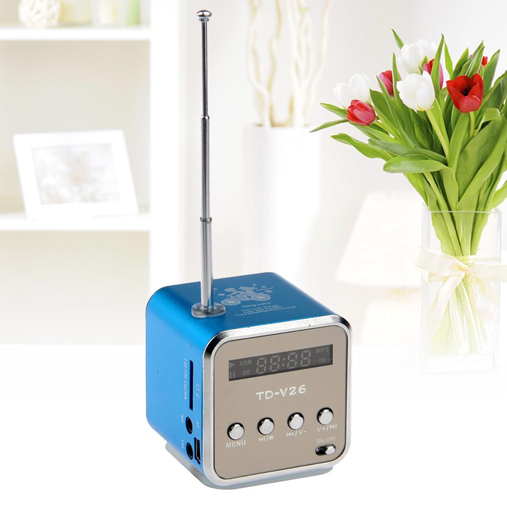 Mini Digital Portable Music MP3/4 Player Micro SD/TF USB Disk Speaker ...
