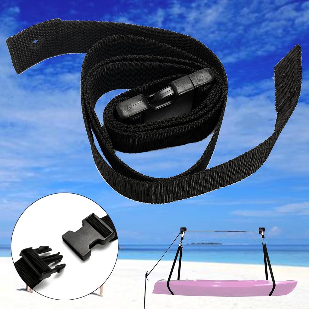 Buy Hanging Heavy Rope Canoe Kayak Hoist Lift Pulley System Storage ...