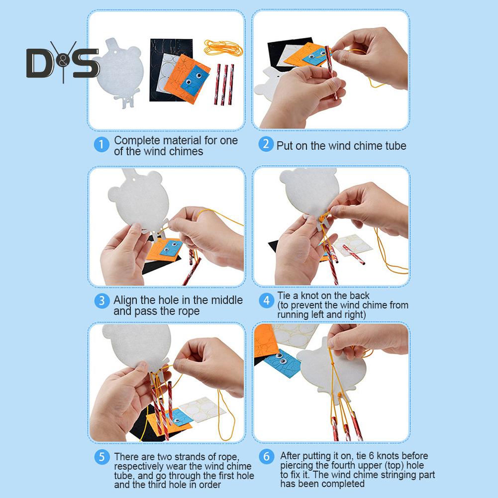 Buy DIY Handmade Cute Cartoon Wind Chime Cloth Fabric Kindergarten ...