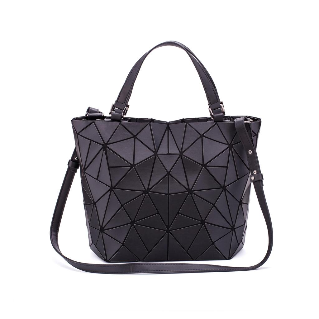 Buy Women Geometric Handbags Large Tote Bag Holographic Female ...