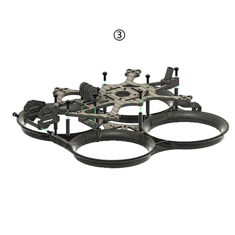Buy Monsterrc25 Xi-2.5inch Inverted Rack Frame 112mm Wheelbase Abs Anti ...