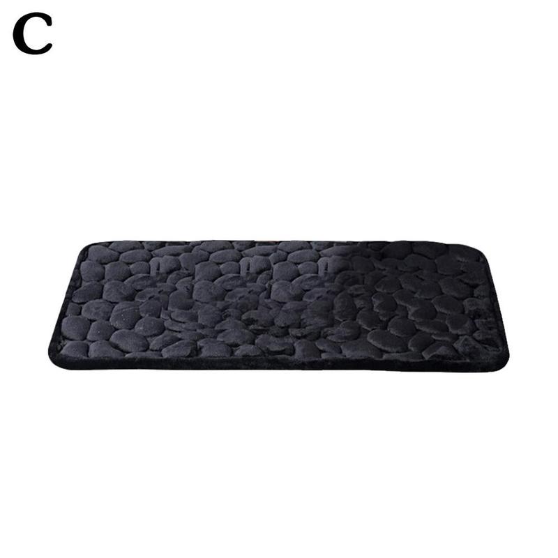 Buy New Cobblestone Embossed Bathroom Bath Mat Coral Fleece Shower Foam ...