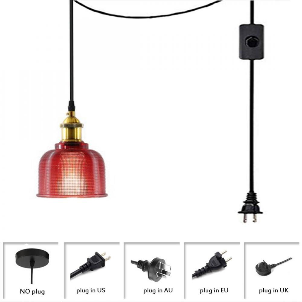 Buy Plug In Ceiling Light Fixture with Hanging Cord Plug In Hanging ...