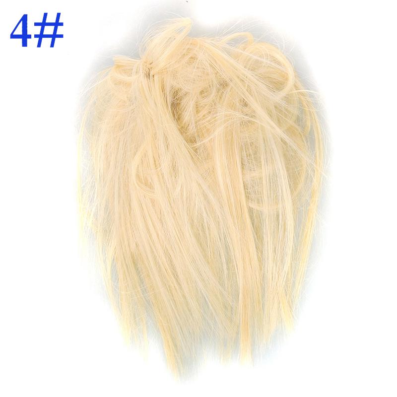 Buy Women Fashion Messy Hair Ring Hairpiece Hair Extension Synthetic ...
