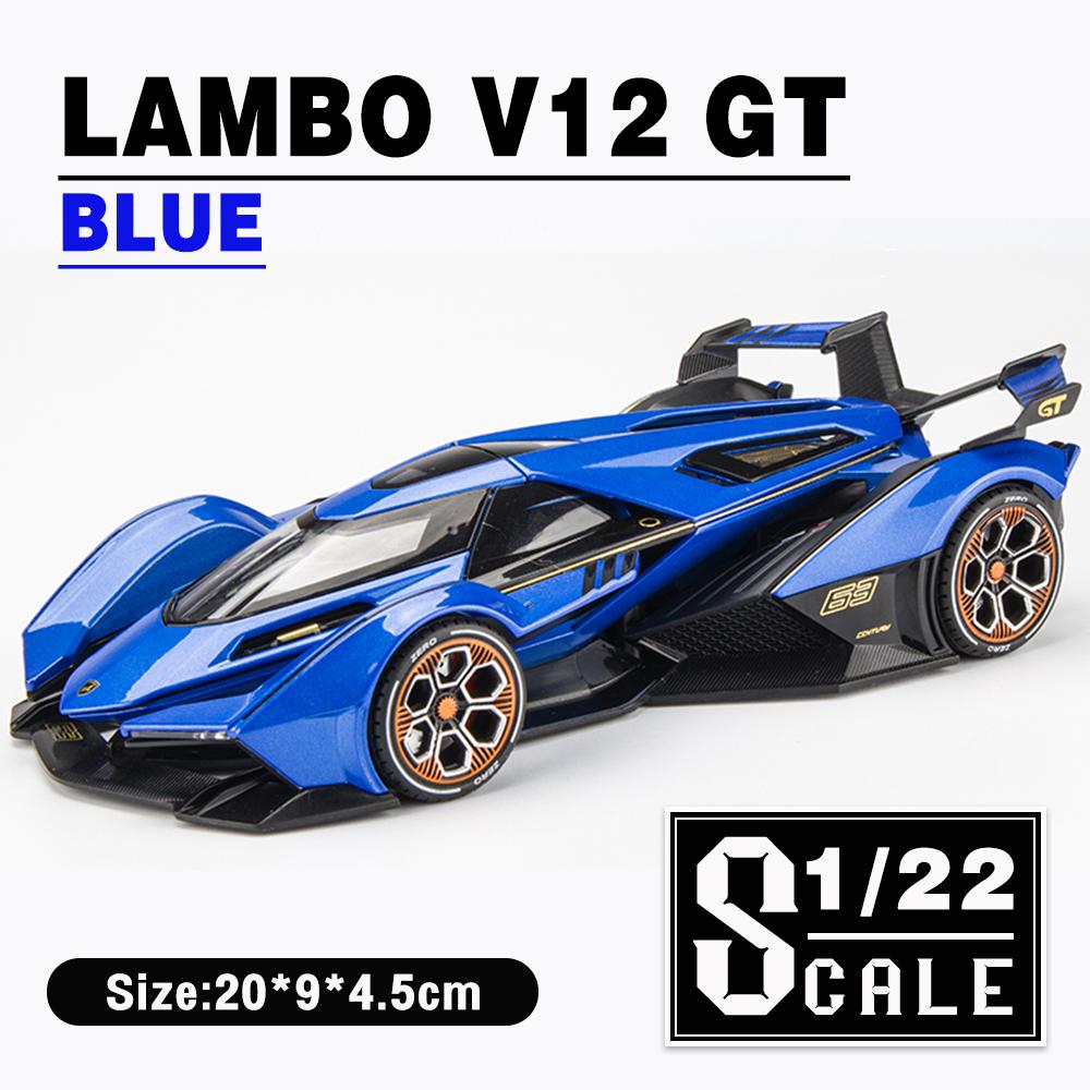Cheap 1:22 Scale Lambos Vision Gran Turismo V12 GT Simulation Sprot Car ...