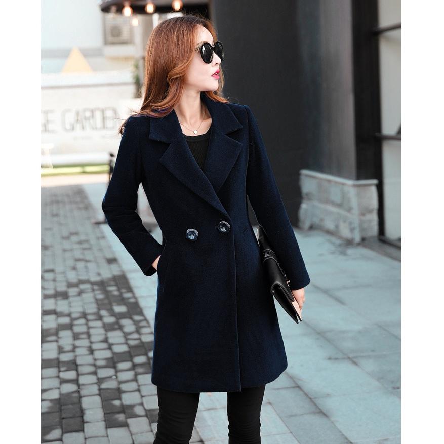 Buy 2019 Coat Female Autumn Double-sided Long Coat at affordable prices ...