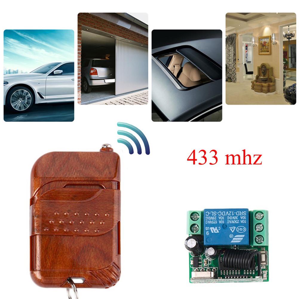 Buy 433 MHz DC 12V 10A Relay 1CH Wireless RF Remote Controls Switch ...