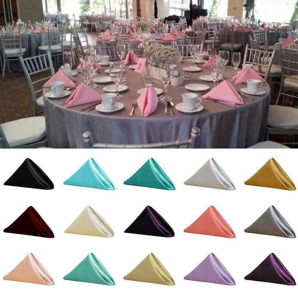Buy Polyester Plain Fabric Cotton Napkins For Wedding Table Dinner ...