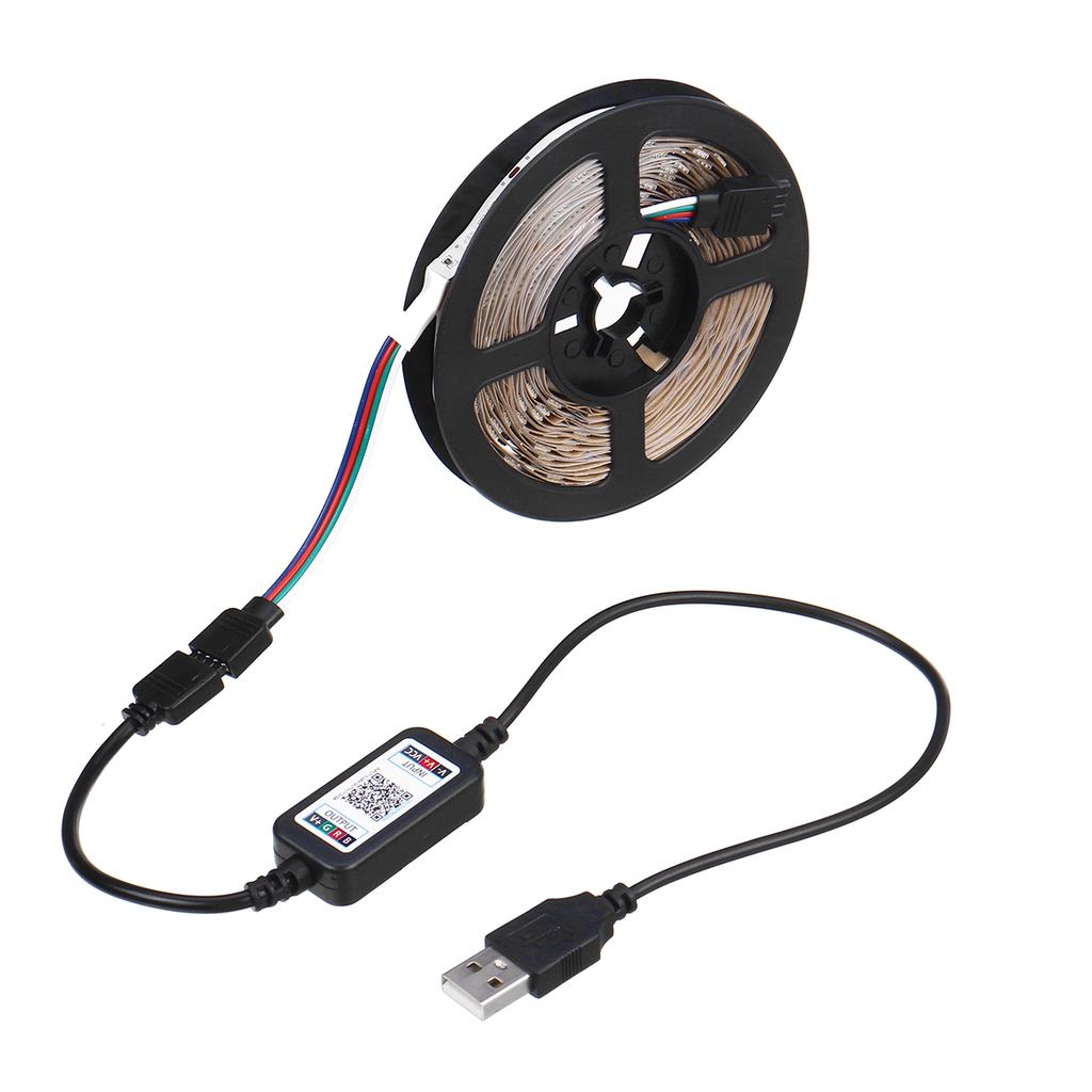 Buy 5V USB Power LED Strip Lights 5050 RGB TV Backlight Bluetooth APP ...