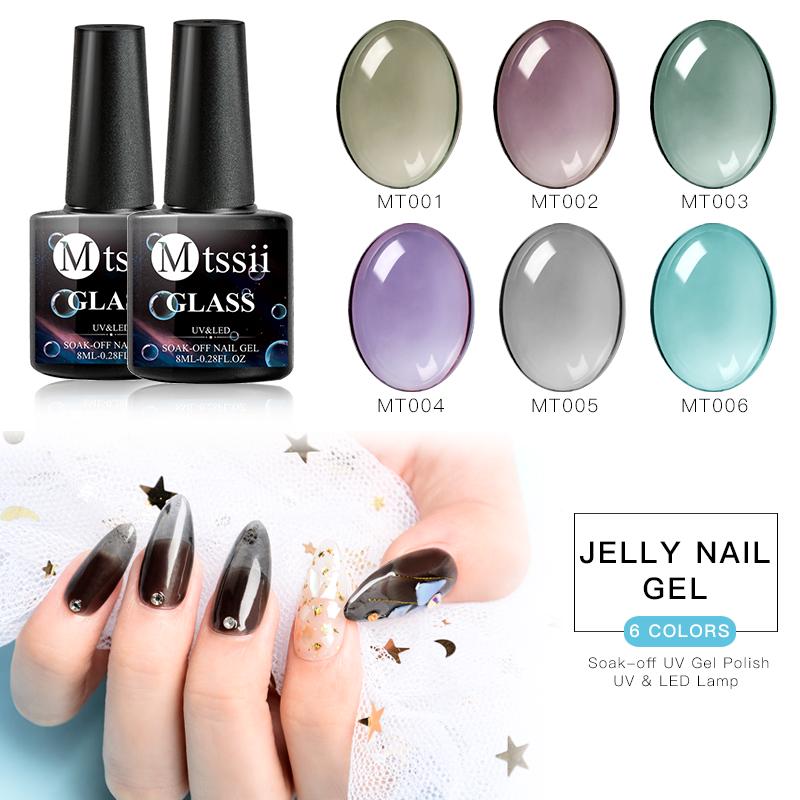 Buy Jelly Nail Gel Transparent UV Gel Nail Polish Long Lasting Nail Gel ...