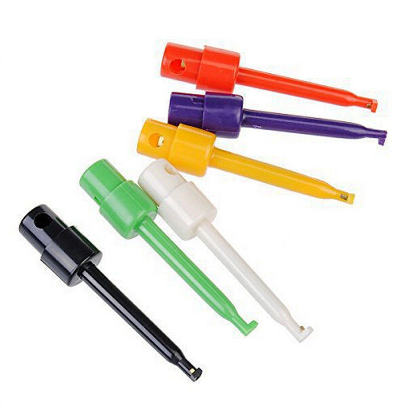 Buy 10pcs Multimeter Hook Lead Wire Kit Test Hook Clip Grabber Test ...