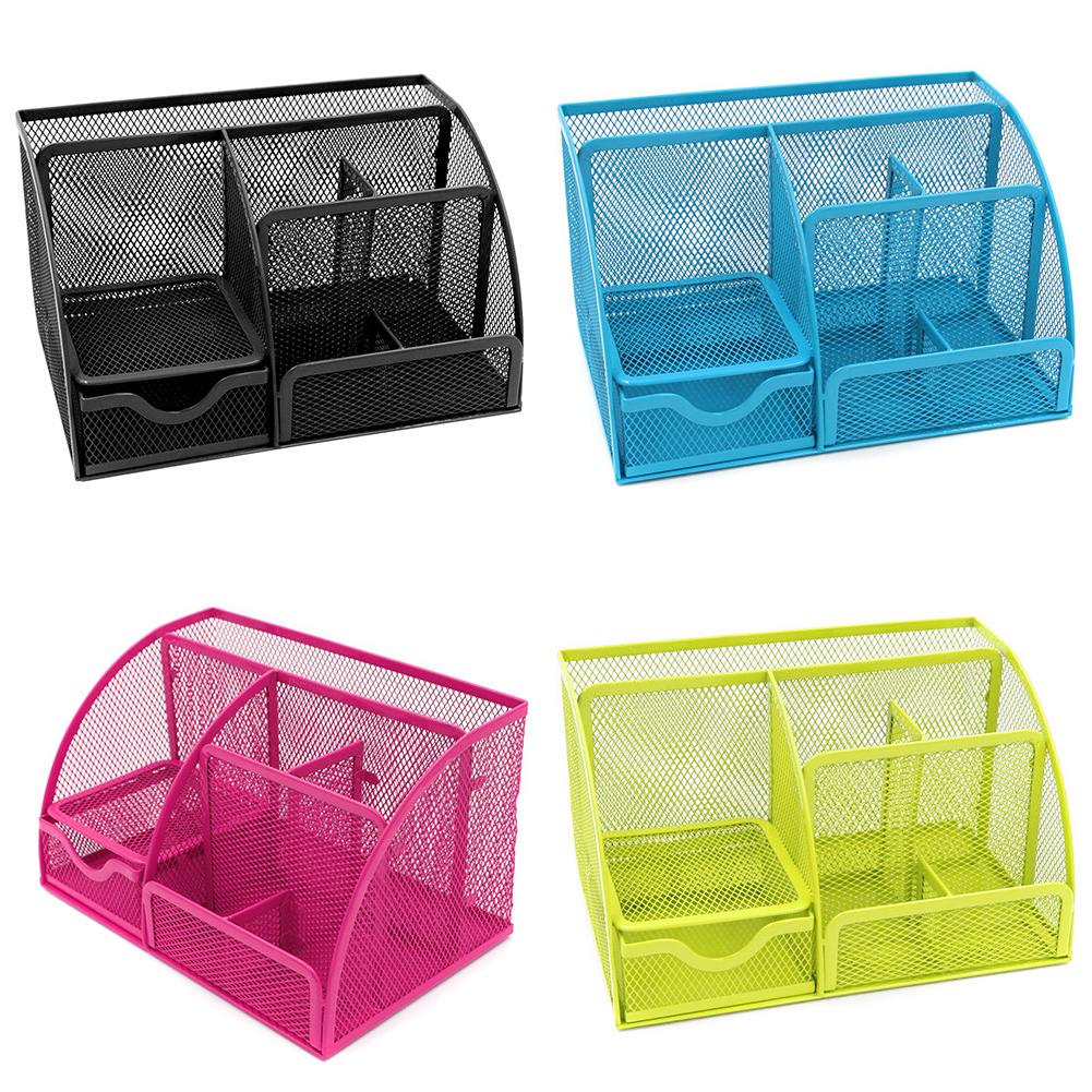 Buy 9 Grids Multi-function Desk Organizer Mesh School Office Stationery ...