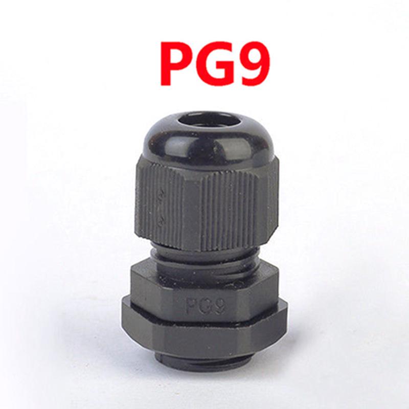 Buy 10/50pcs PG9 PG11 PG13.5 Black Waterproof IP68 Cable Gland Wire ...